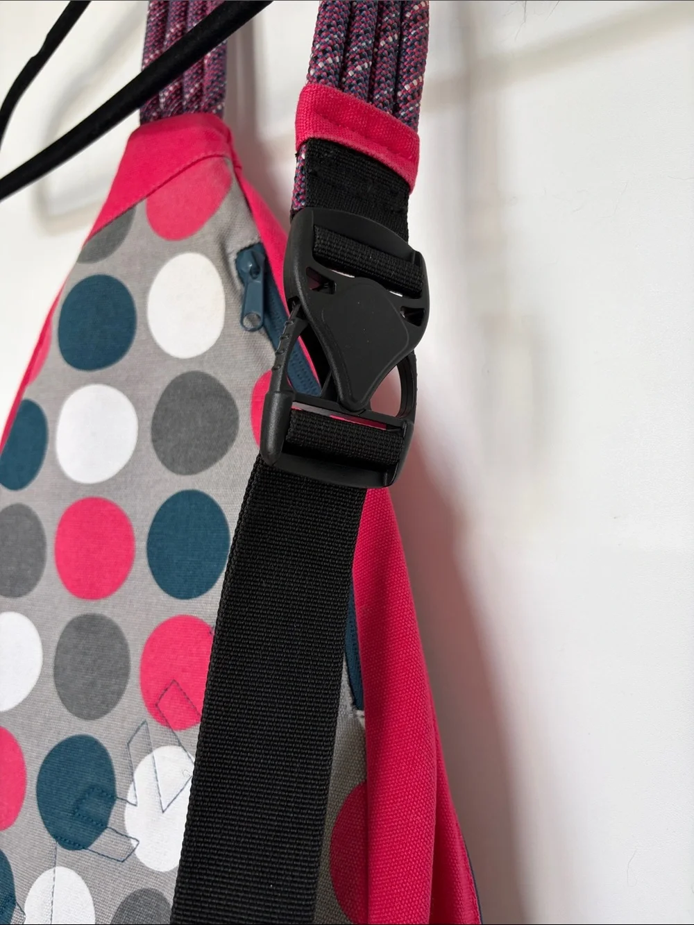 Kavu | Bags | Kavu Hot Pink Sling Pack With Polka Dot Pocket | Poshmark
